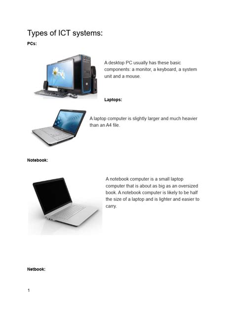 Types Of Ict Systems Pdf
