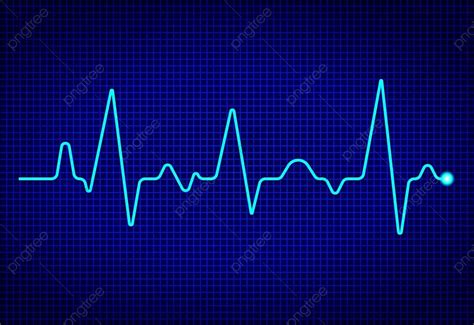 Heart Pulse Vector Hd Images Heart Pulse Monitor With Signal On Dark