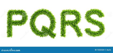 Symbolic Grassy Alphabet Stock Illustration Illustration Of Typescript