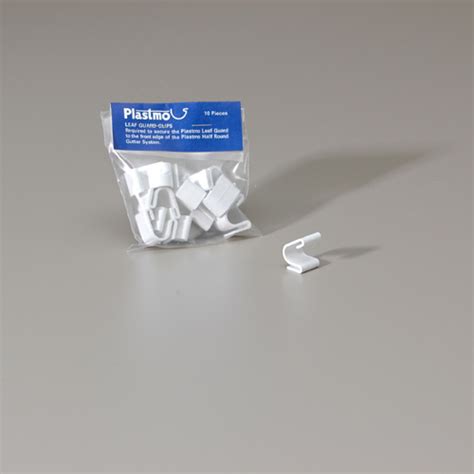 Plastmo K Style Gutter Guard Clips White Vinyl 10 Per Pack P27001 Rona