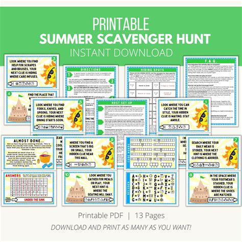 Summer Scavenger Hunt Add A Little Adventure