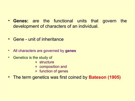 Lecture 1 Definition Of Genetics Heredity Inheritance Cytology