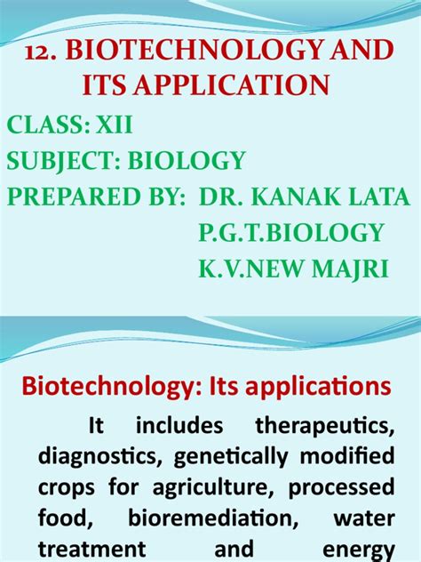 Chapter 12 Xii Biotechnology And Its Application Pdf Transgene Gene Therapy
