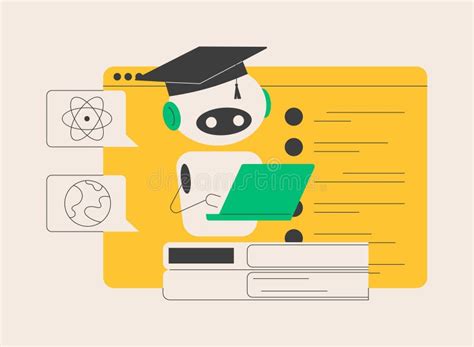 Chatbot Self Learning Abstract Concept Vector Illustration Stock