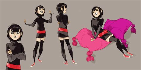 애니메이션 영화 정보봇 On Twitter 소니픽쳐스 [몬스터 호텔]의 뱀파이어 아가씨 마비스의 컨셉아트입니다 스모키화장과 블랙and레드 조합의 의상이 잘어울리네요♥