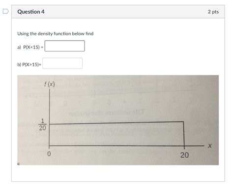 Solved Using The Density Function Below Find A P X