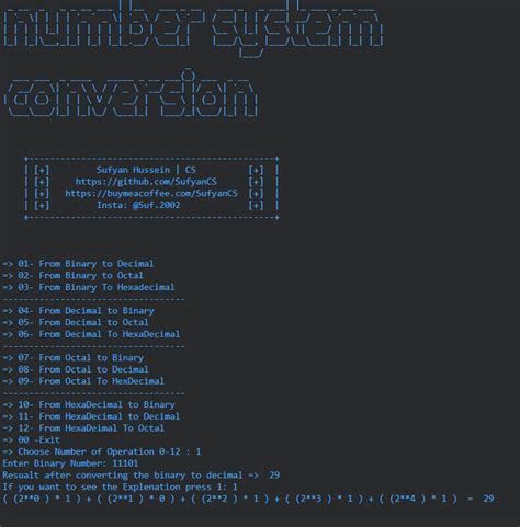 Github Sufyancsnumber System Conversion
