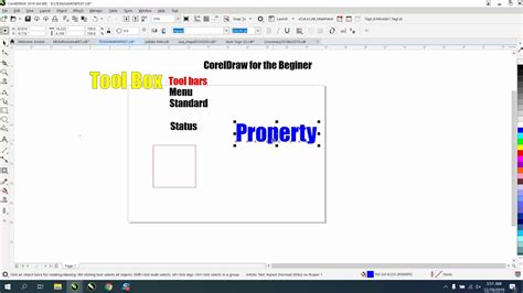 Corel Draw Tips Tricks For The Beginer Part Property Bar YouTube