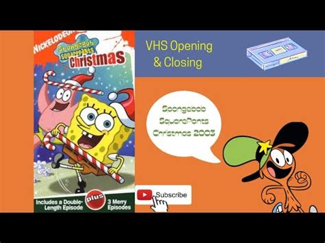 Spongebob Squarepants Christmas 2003 Vhs Opening And Closing Youtube