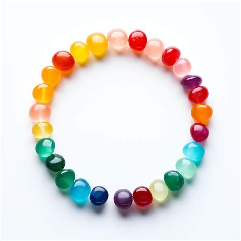 Premium Photo A Circle Of Colorful Round Objects
