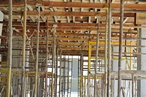 Scaffolding Erected To Support Slab Formwork Stock Photo Aisyaqilumar 72107677