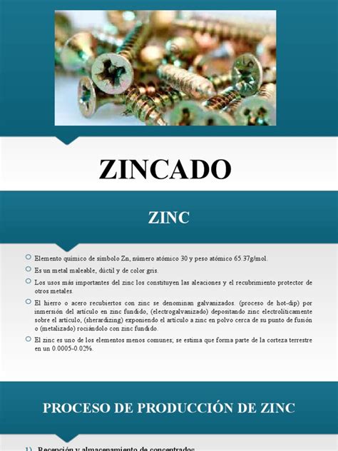 S11 Zincado Pdf Zinc Rieles