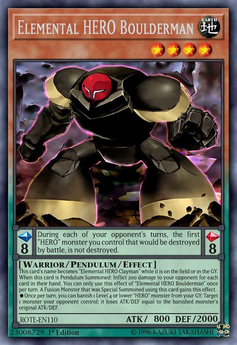 Elemental Hero Clayman Card