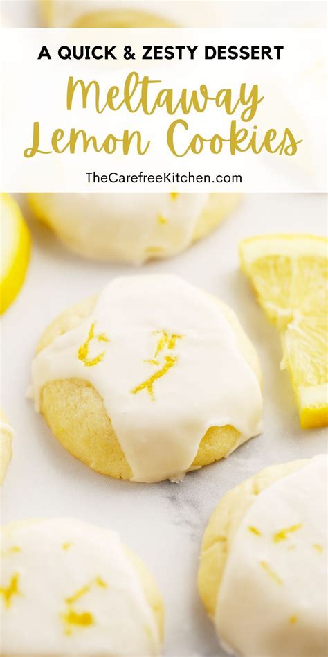 Lemon Meltaway Cookies Recipe Melt Away Cookies Desserts Cookies