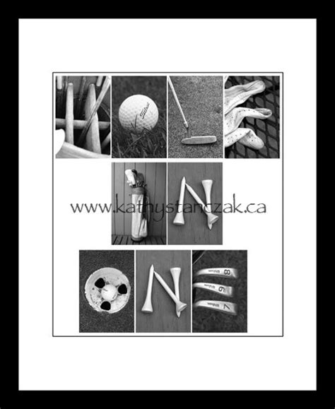 Golf Alphabet Art Alphabet Art Fine Art Photographs Art