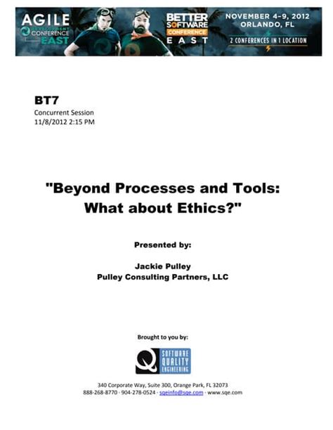 Ethical Decision Making Framework Pmi Pdf