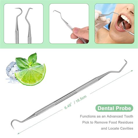 Dental Tools Kit For Professional Teeth Cleaning Dental Pick Mirror