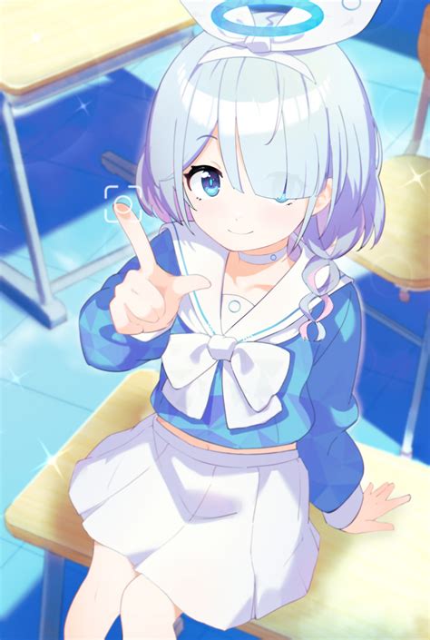 Safebooru 1girl Arona Blue Archive Az30317481 Blue Archive Blue