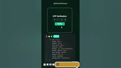🔥 otp verification page in html css and js html javascript new trending tutorials youtube