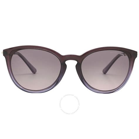 Michael Kors Chamonix Plum Gradient Round Ladies Sunglasses Mk2080u