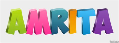 Amrita Text Effect And Logo Design Name