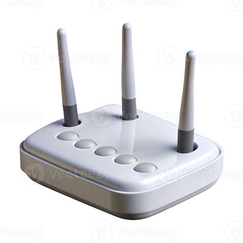 Playful Breathtaking Hyper Specific Professional Render Of A Modern White Wireless Router With