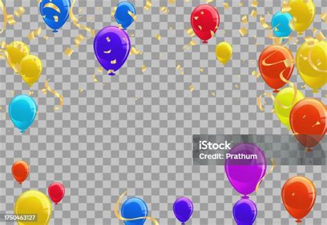 여러 가지 빛깔의 색종이 조각 배경 투명 벡터 헬륨 리본 디자인 화려한 사랑 핑크 발롱 장난감 이벤트 테두리 3차원 형태에 대한