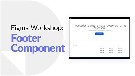 Figma Tutorial Beginnerintermediate Footer Component Youtube