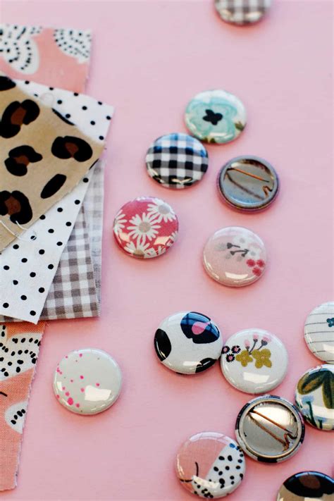 how to make button pins with fabric scraps in 2025 pin button diy