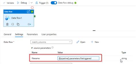 matching the columns in a source file with sink table columns to make
