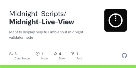 GitHub Midnight Scripts Midnight Live View Ment To Display Help Full Info About Midnight