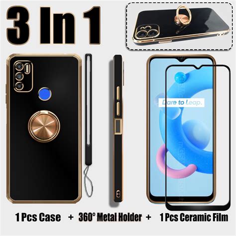 In For Tecno Spark Air Ke Ke J Kf Soft Silicone Electroplated Case With Curved Ceramic