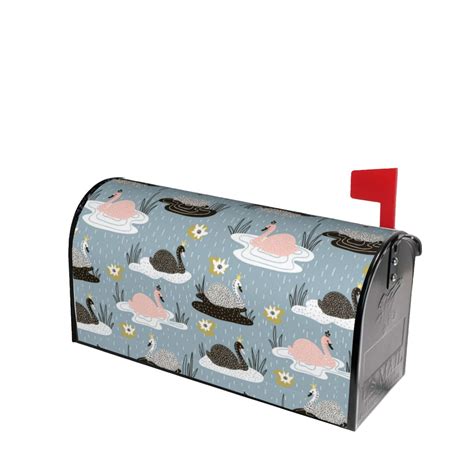 Lsque Swan Princess On Lake Mailbox Cover Standard Size Magnetic