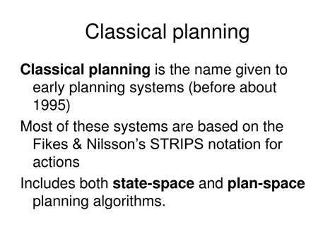 PPT Classical Planning Via State Space Search PowerPoint Presentation ID 4573336
