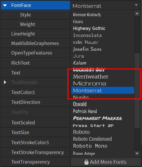 Fonts Missing From Properties Even When Installed Studio Bugs Fonts Missing From Properties Even When Installed Studio Bugs