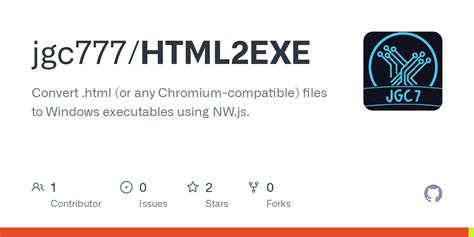 Github Jgc777html2exe Convert Html Or Any Chromium Compatible Files To Windows