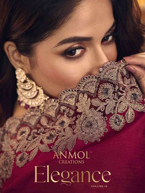 ELEGANCE VOL 18 BY ANMOL CREATION 13001 TO 13014 SERIES INDIAN TRADITIONAL WEAR COLLECTION