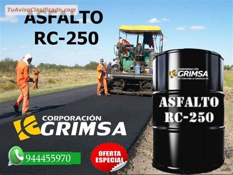 Asfalto Rc 250 Para Juntas De Dilatación Cilindro De 55 Galones
