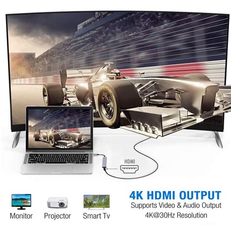 Oxlaw USB C Hub In Type C Hub With K USB C To HDMI SD TF Card Reader W USB C PD