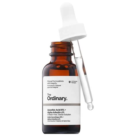 The Ordinary Essence Ascorbic Acid 8 Alpha Arbutin 2 Brightens