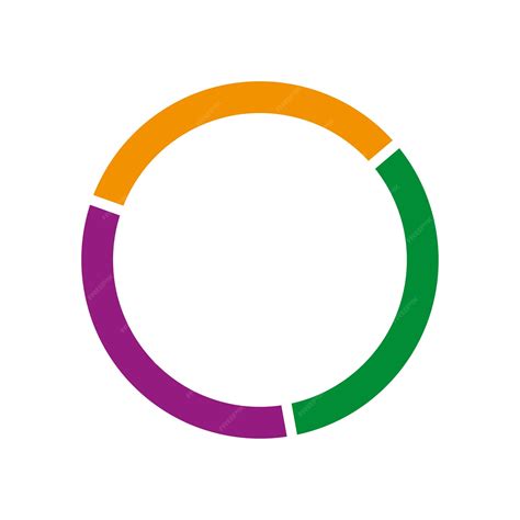 Premium Vector Colored Circle Sectors Infographic Template For