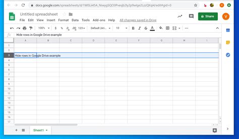How To Hide Rows In Google Sheets From PC Or The App