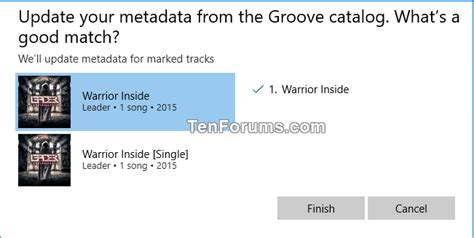 Edit Song And Album Metadata Info In Groove Music App In Windows