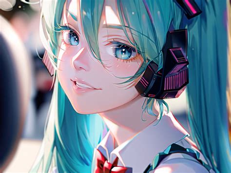 Miku Face By Neuromaid On Deviantart