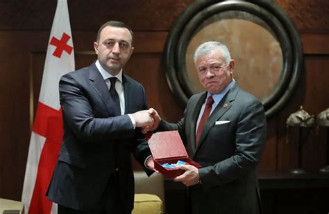 იორდანიის ჰაშიმიტური სამეფოს მეფე აბდალა Ii სთან შეხვედრას პრემიერ მინისტრი ირაკლი ღარიბაშვილი