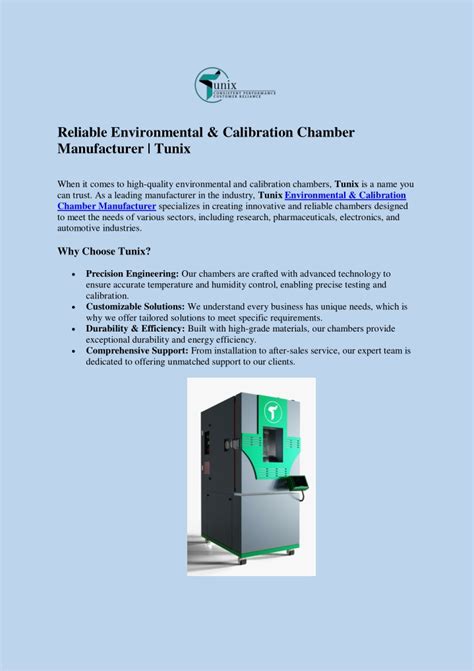 Ppt Environmental And Calibration Chamber Manufacturer Powerpoint