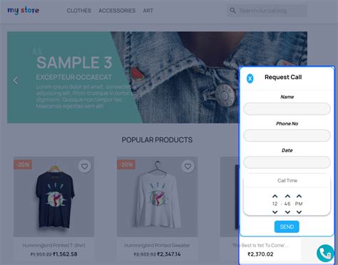 Prestashop Callback Request Add Callback Button To Your Store Webkul