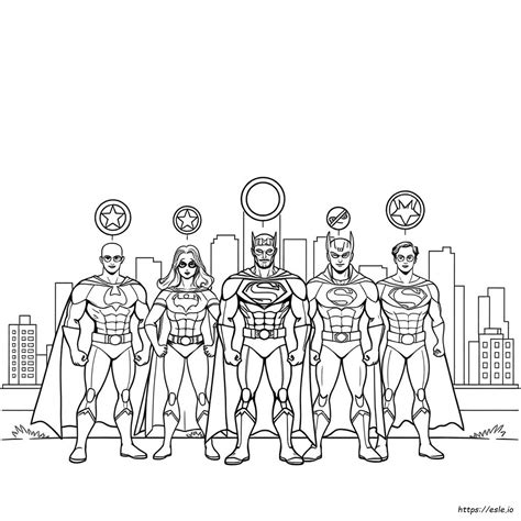 Superhero Symbol Coloring Pages