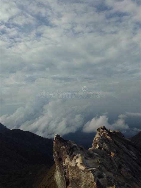 Only On The Mountain We Can See The Beauty Of Godand X27s Creation Stock