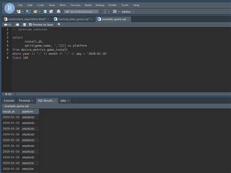 Rmd File With Embedded Sql Chunk Possible To Move The Sql To External